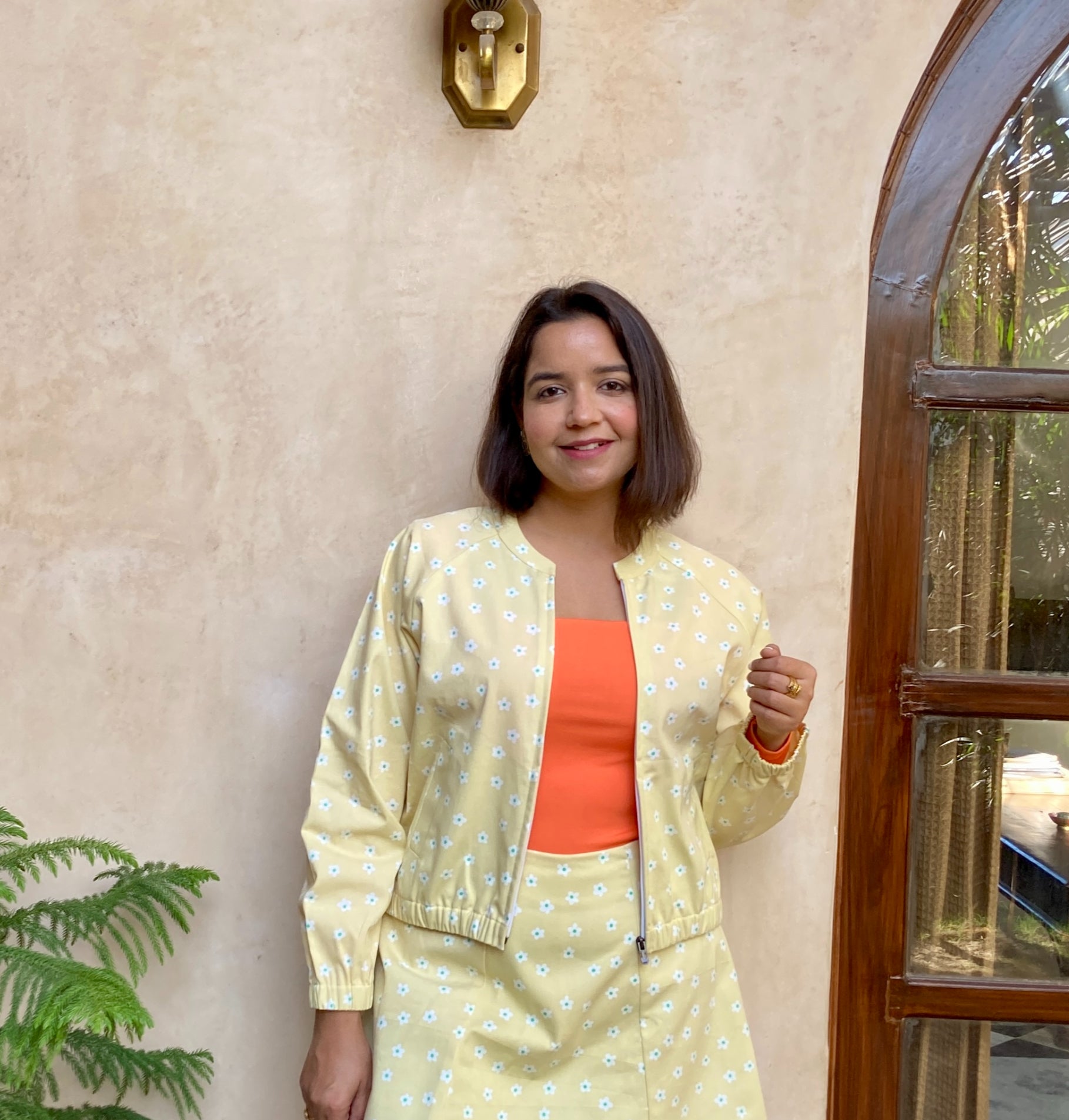 Butter Yellow Crop Jacket